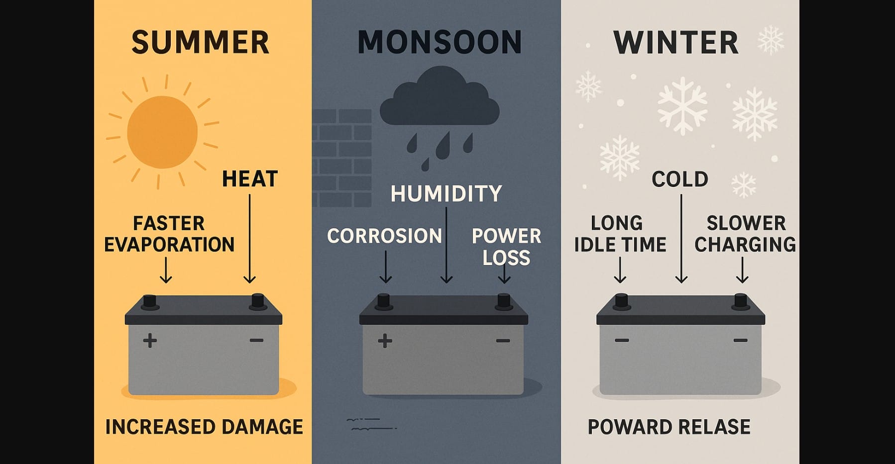 How Heat, Humidity, and Cold Affect Inverter Battery Life in India