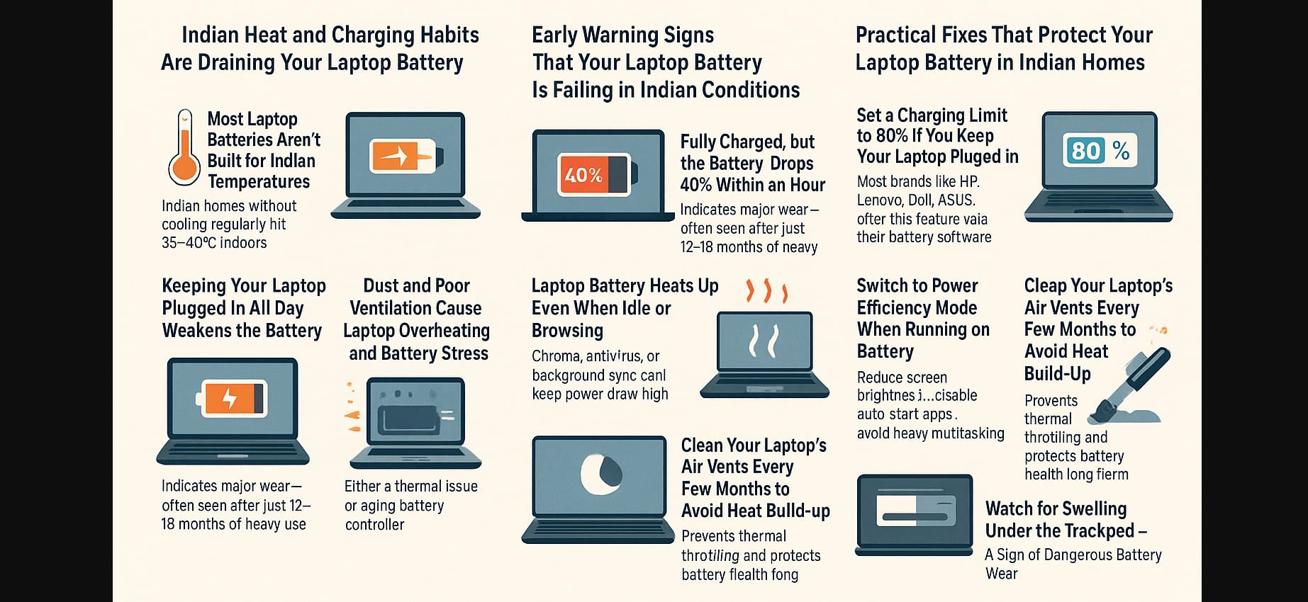 Laptop Battery Draining Fast? Common Problems & Practical Fixes