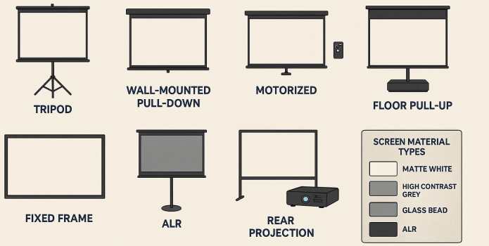 Types of Projection Screens Available in India – Practical Use Cases ...
