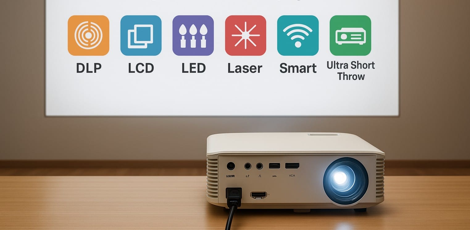 Understand DLP, LCD, LED & Laser Projectors in India for Home and Office