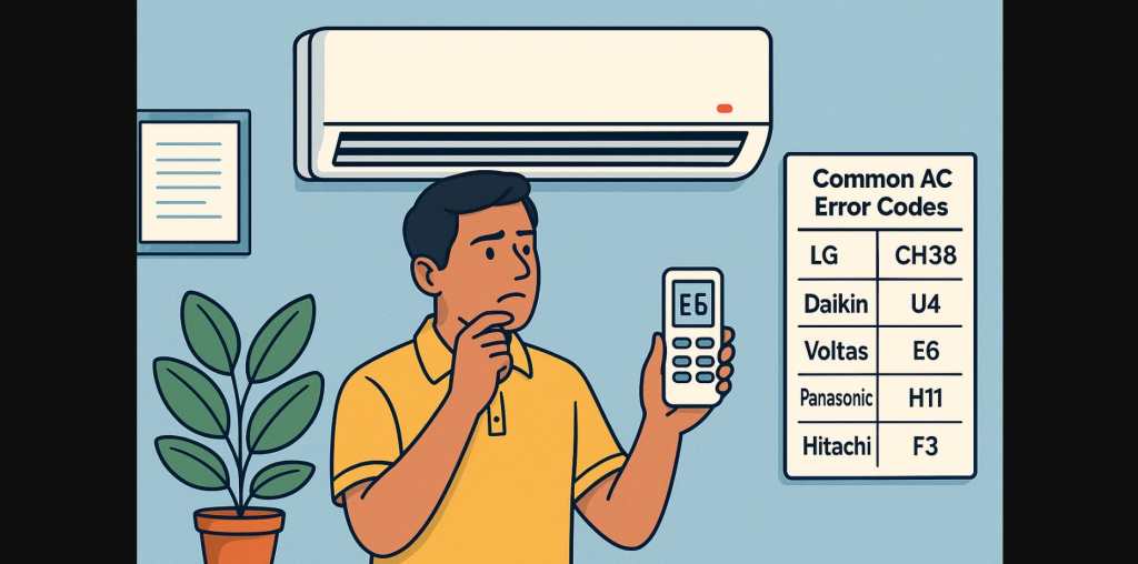 Split & Window AC Error Codes in India - Meaning & First Steps