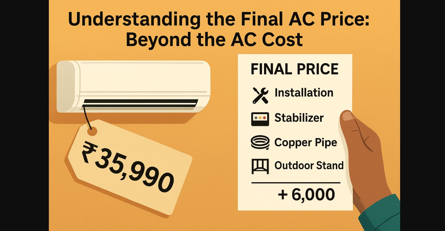 MRP vs Reality: Know the Full AC Price With All Charges in India