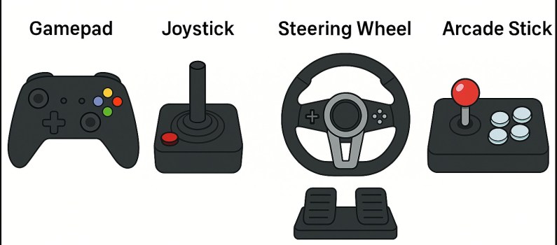 All Gaming Controller Types in India: Gamepad, Joystick, Wheel, Stick