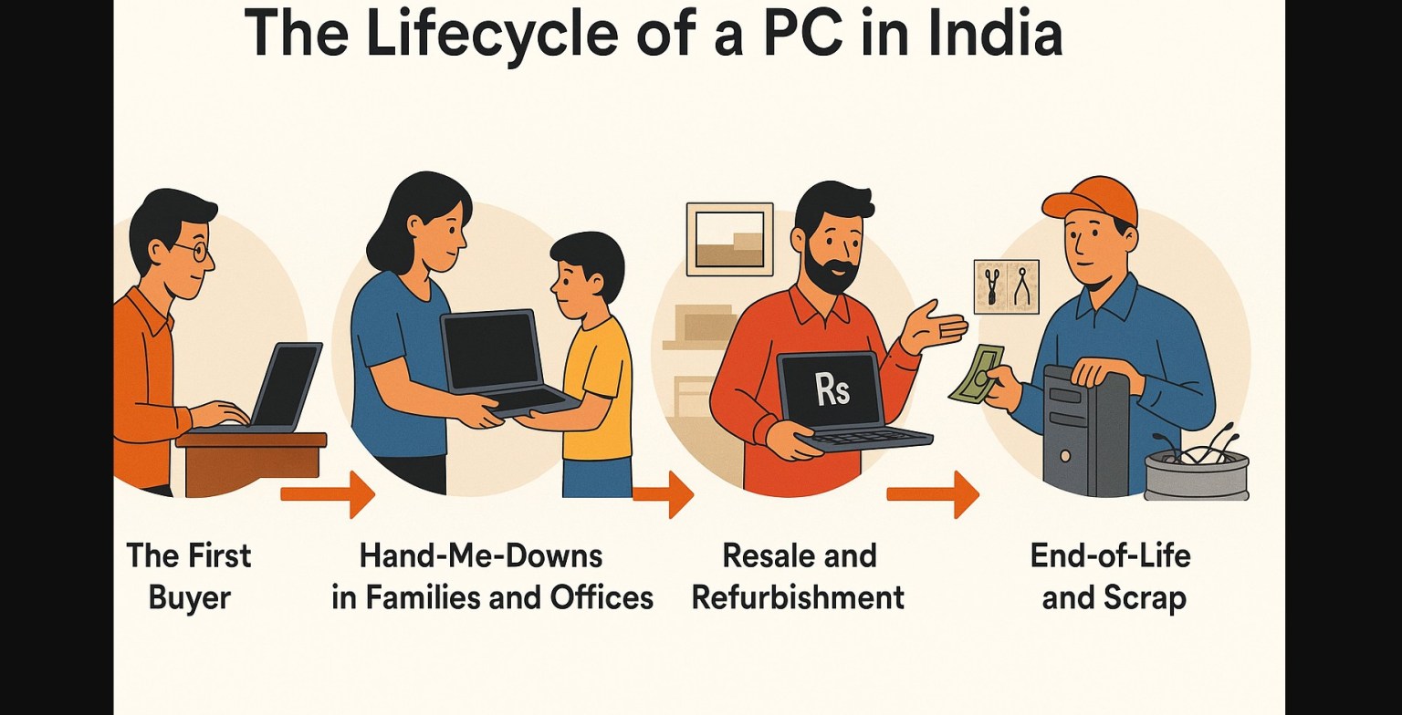 The Lifecycle of a Computer in India: From First Buyer to Scrap Dealer